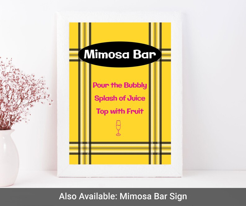 Clueless Theme Welcome Sign 90s Party Welcome Sign - Etsy