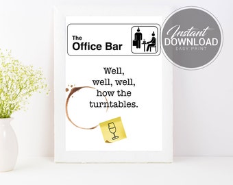 The Office Party Signs Bundle the Office Birthday Party - Etsy