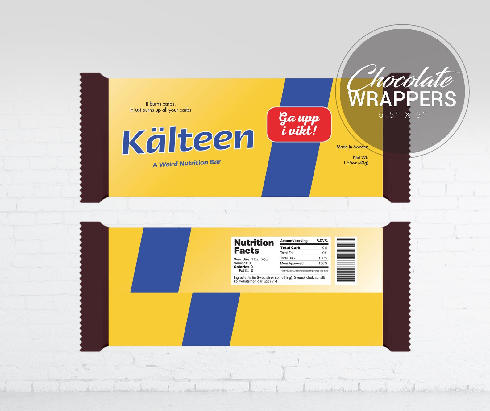 Mean Girls Kalteen Bar Wrapper Chocolate Bar Wrappers Mean | Etsy Canada