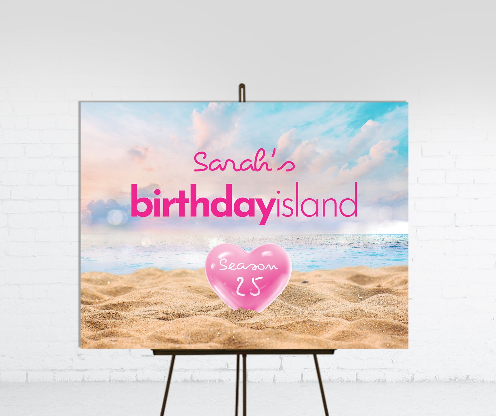 Birthday Island Welcome Sign Island Party Decor Island - Etsy