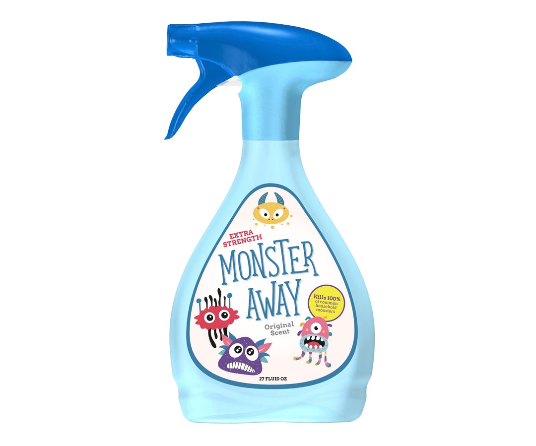 DOWNLOADABLE -- Monster Spray Label for Retail Deodorizing Spray - Etsy