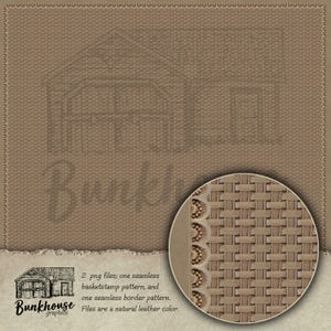 Leather Basket Stamp Seamless Pattern - Etsy