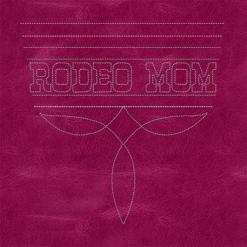 Rodeo Mom Boot Stitch Digital File - Etsy