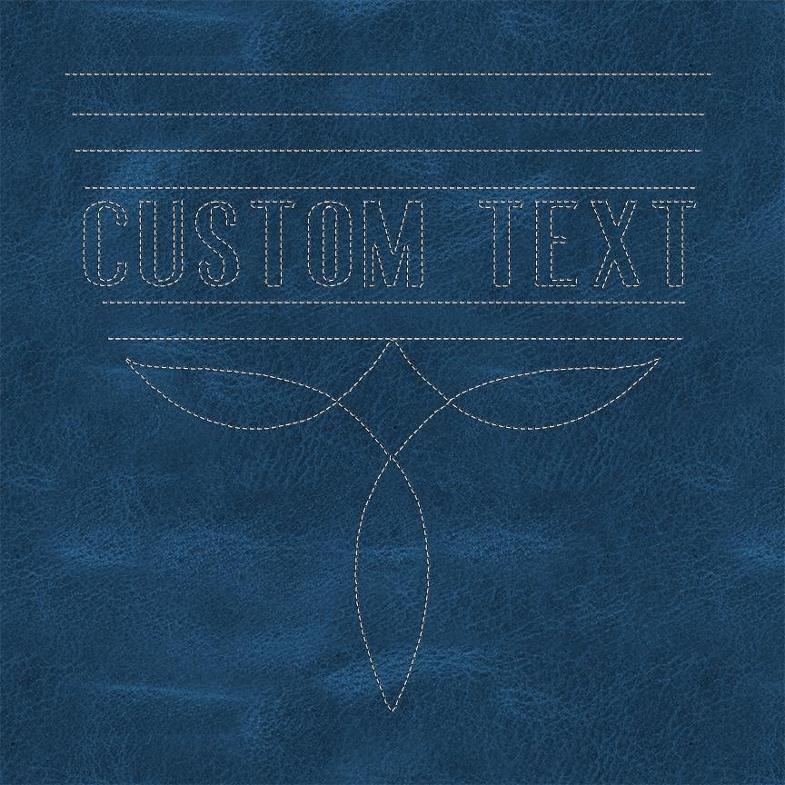Custom Text Boot Stitch Digital File - Etsy