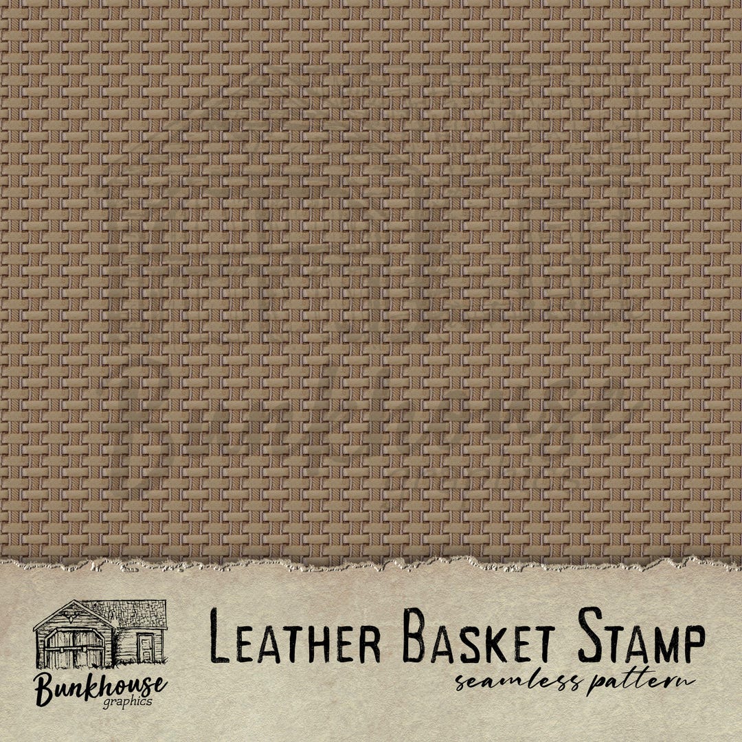Leather Basket Stamp Seamless Pattern - Etsy