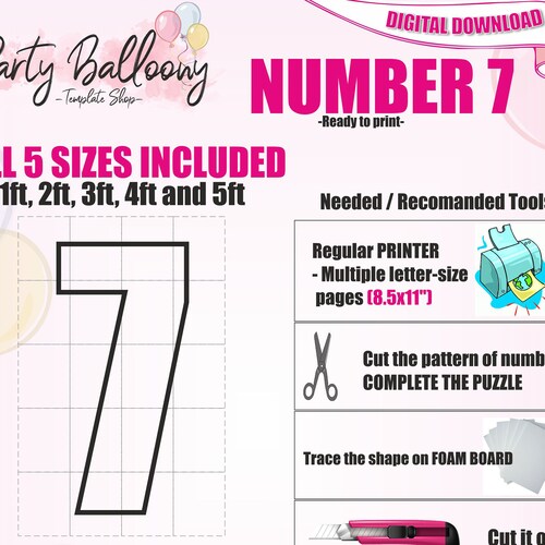 Number 1 All Sizes from 1ft to 5ft/mosaic Numbers From - Etsy