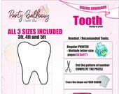Mosaic Tooth From Balloons Template/3ft 4ft and 5ft Dentist - Etsy