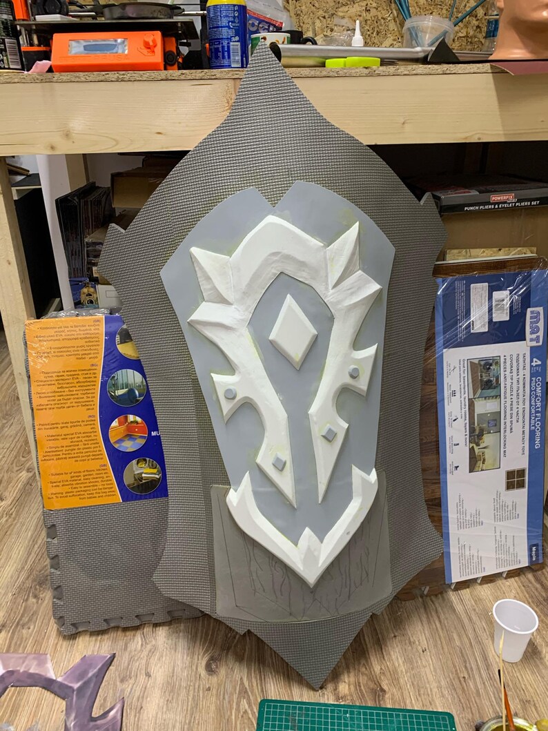 World of Warcraft Honorbound Shield Template Pepakura Files - Etsy
