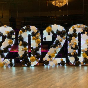 5ft All Letters + Numbers Bundle/mosaic From Balloons Templates/pdf ...