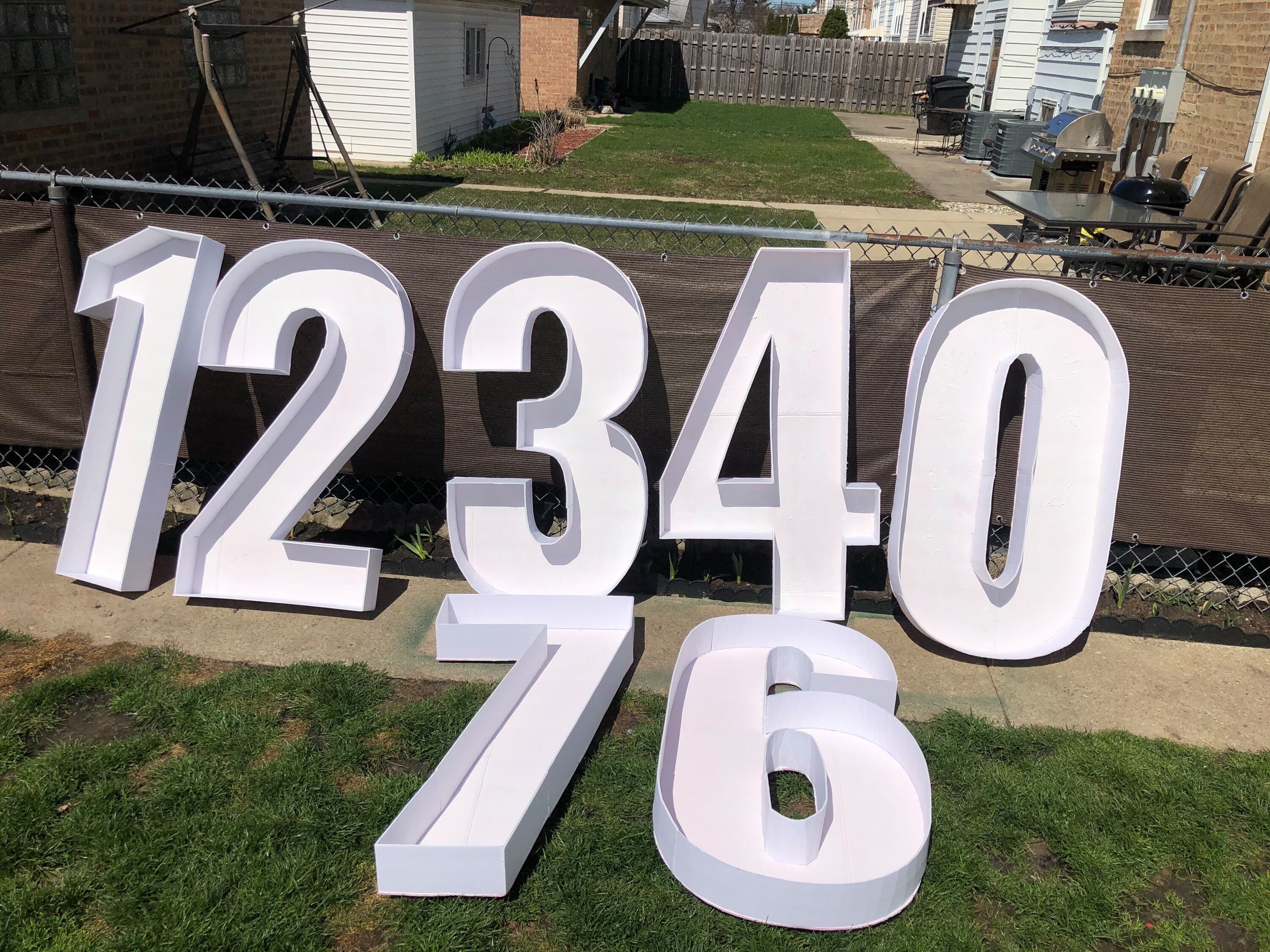 Number 0 All Sizes from 1ft to 5ft/mosaic Numbers From | Etsy