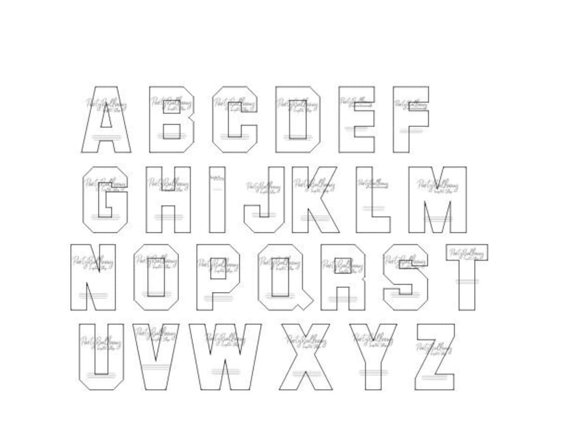 4ft Square Font All Letters Bundle /mosaic From Balloons Templates ...