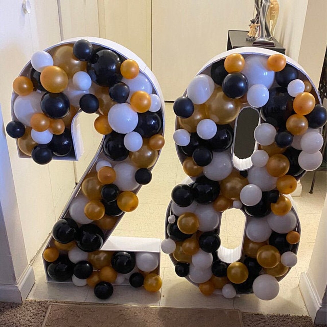 Number 8 All Sizes (from 1ft to 5ft)/mosaic Numbers From Balloons /PDF ...