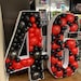 Number 4 All Sizes (from 1ft to 5ft)/mosaic Numbers From Balloons/pdf ...