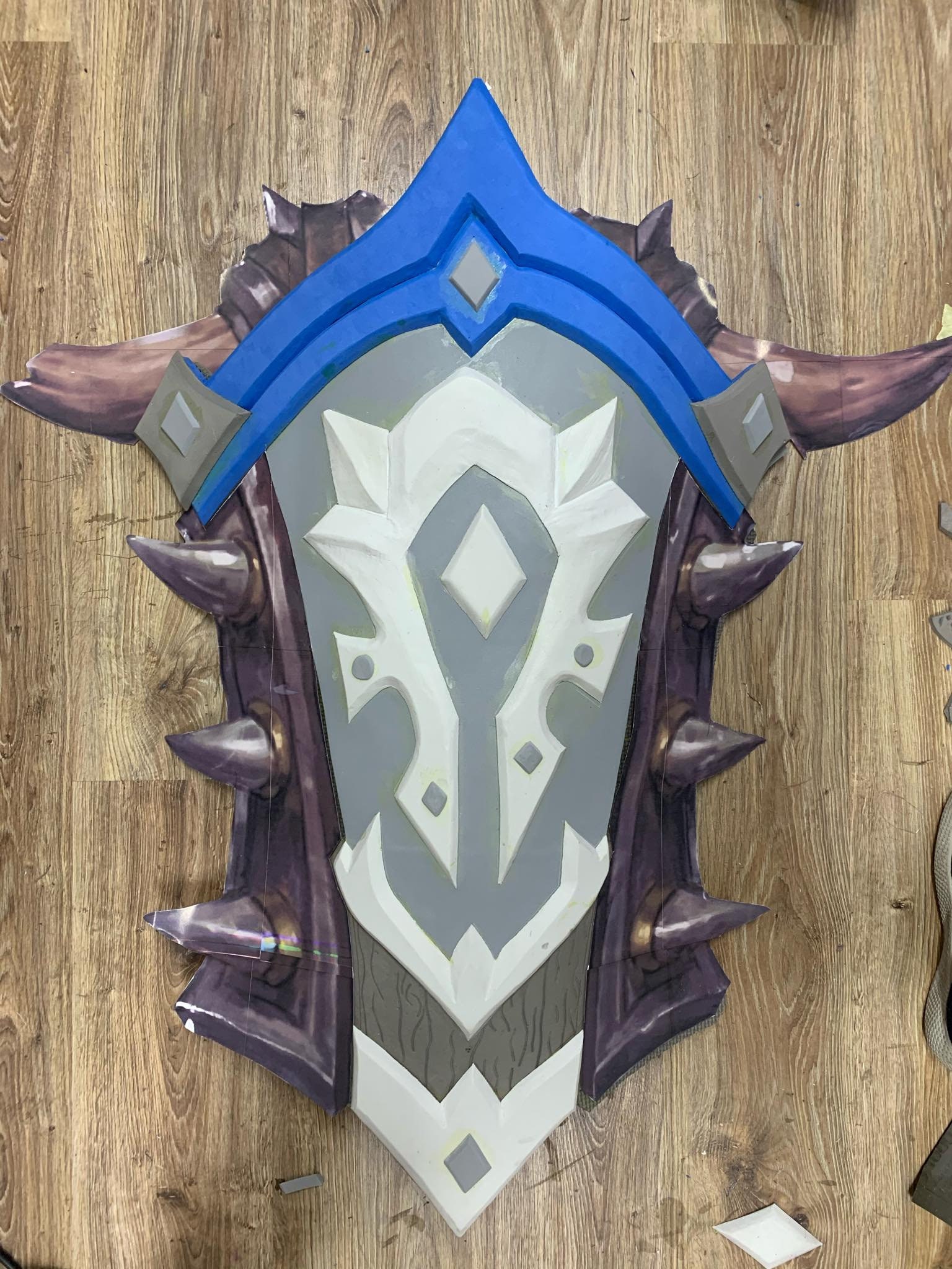 World of Warcraft Honorbound Shield template Pepakura files | Etsy