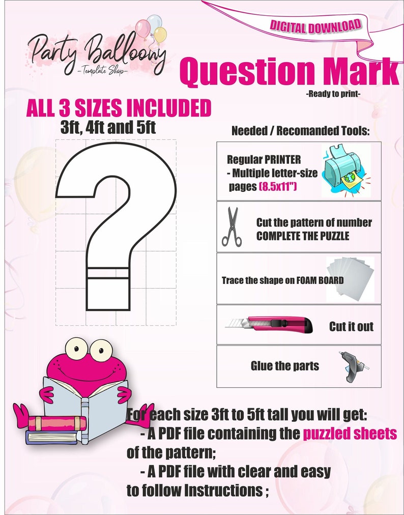 Mosaic Question Mark From Balloons - Etsy