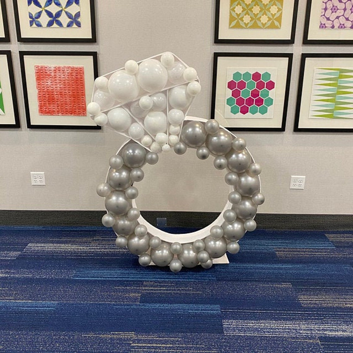 Mosaic Ring Balloon Template/3ft 4ft and 5ft Ring Mosaic From | Etsy