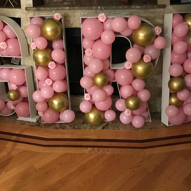 Mosaic 5ft All Letters Bundle Templates/mosaic From Balloons Templates ...