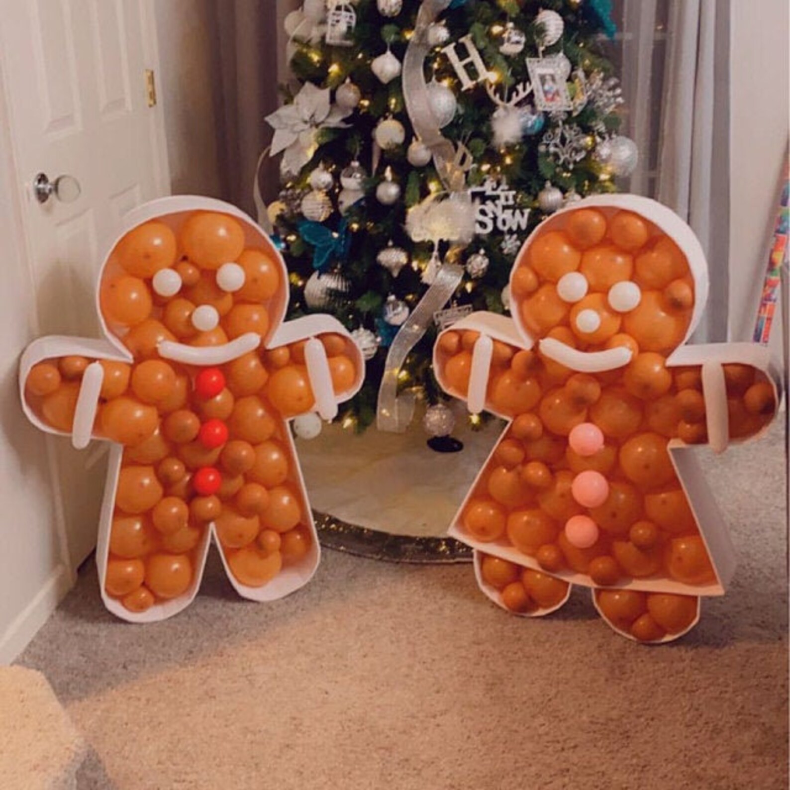 Mosaic Gingerbread balloon plantilla /3ft 4ft y 5ft - Etsy España