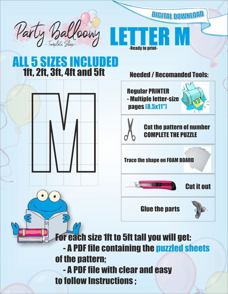 Letter M All Sizes from 1ft to 5ft/mosaic Letters From | Etsy