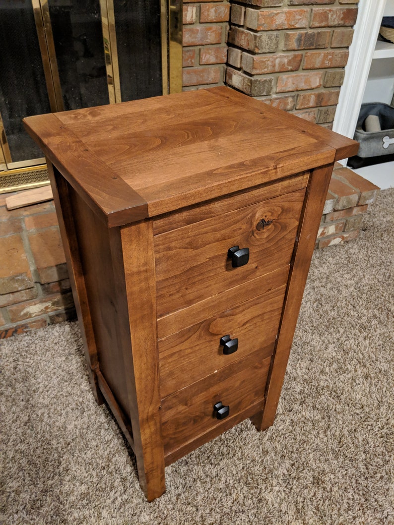 DIY Rustic Nightstand Plans - Etsy