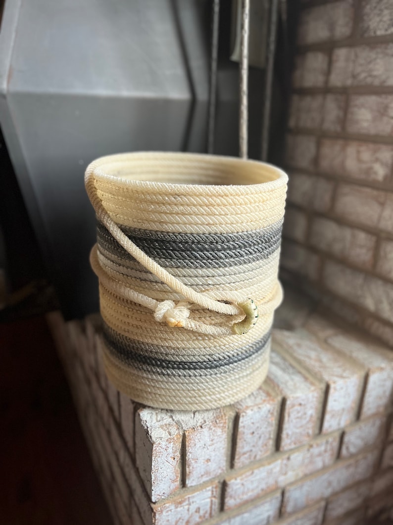 Lariat Rope Bathroom Trashcan - Etsy