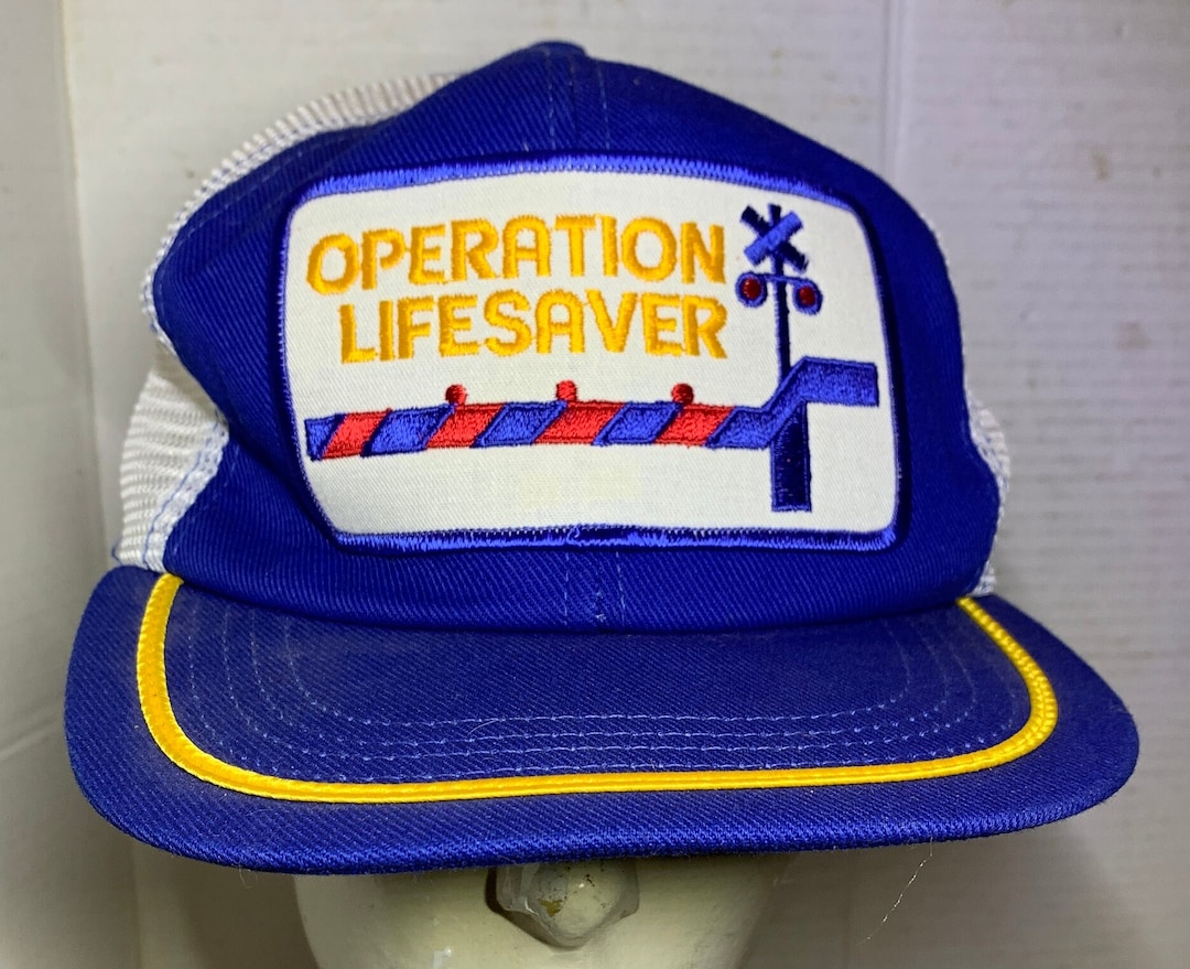 Operation Lifesaver Railroad Safety Hat Cap Trucker 1990s Patch ...