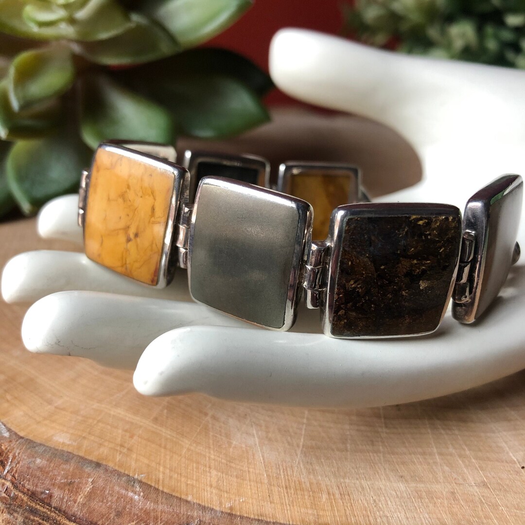 SILPADA Jewelry - Retired ~ Multi-stone Sterling Silver Link Bracelet ...