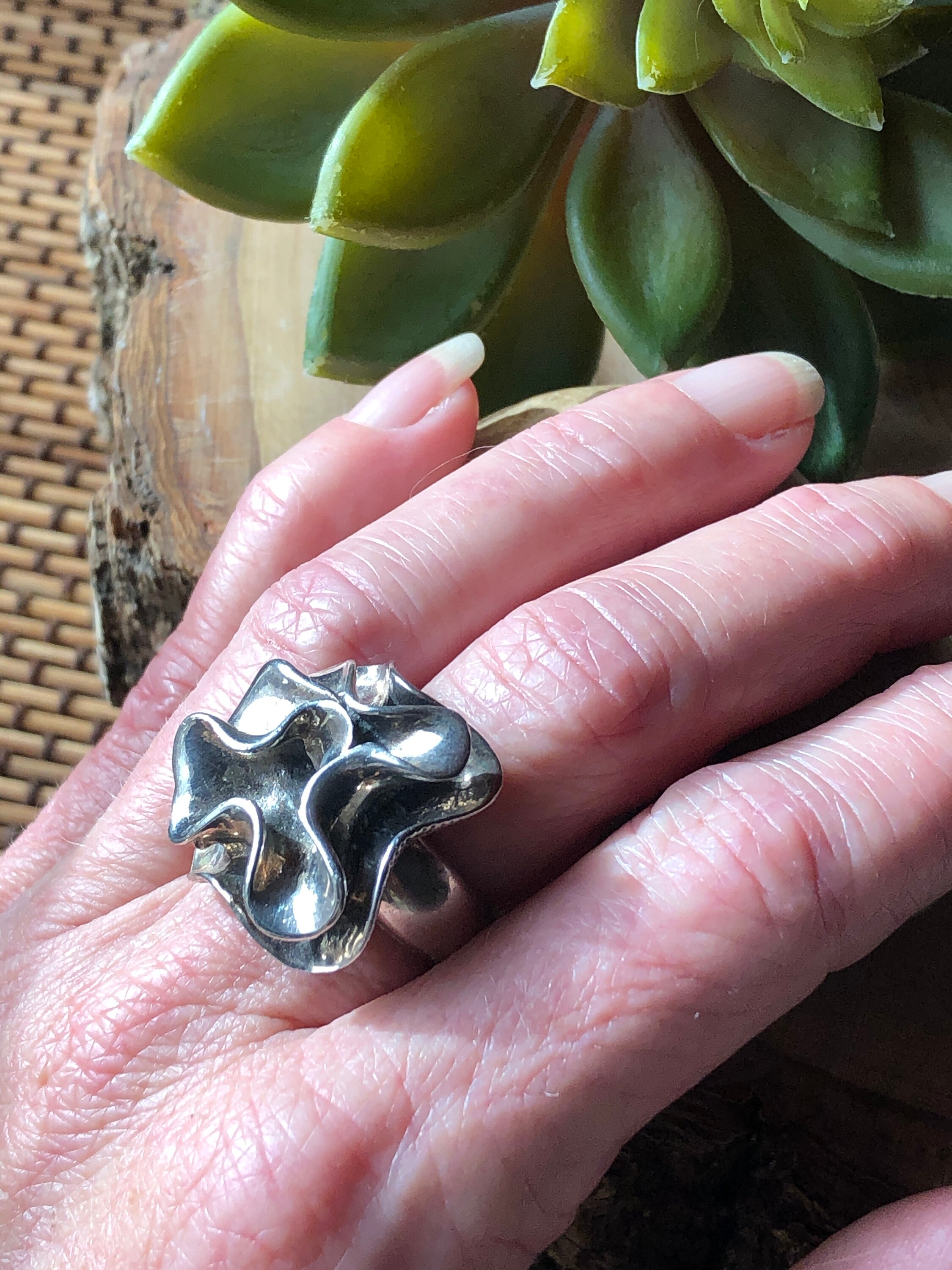 SILPADA Jewelry Retired Sterling Silver Flower Ring - Etsy