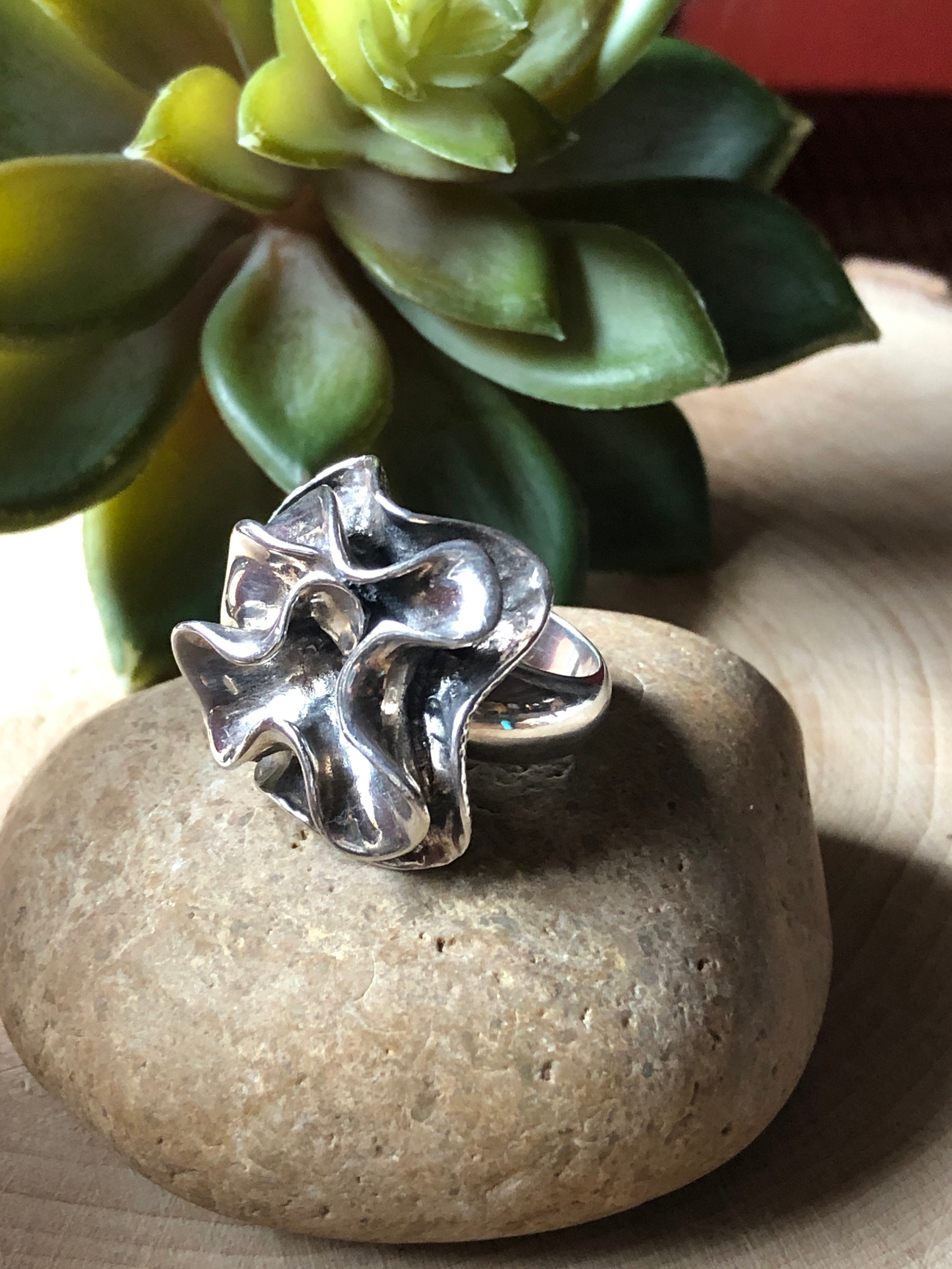 SILPADA Jewelry Retired Sterling Silver Flower Ring - Etsy