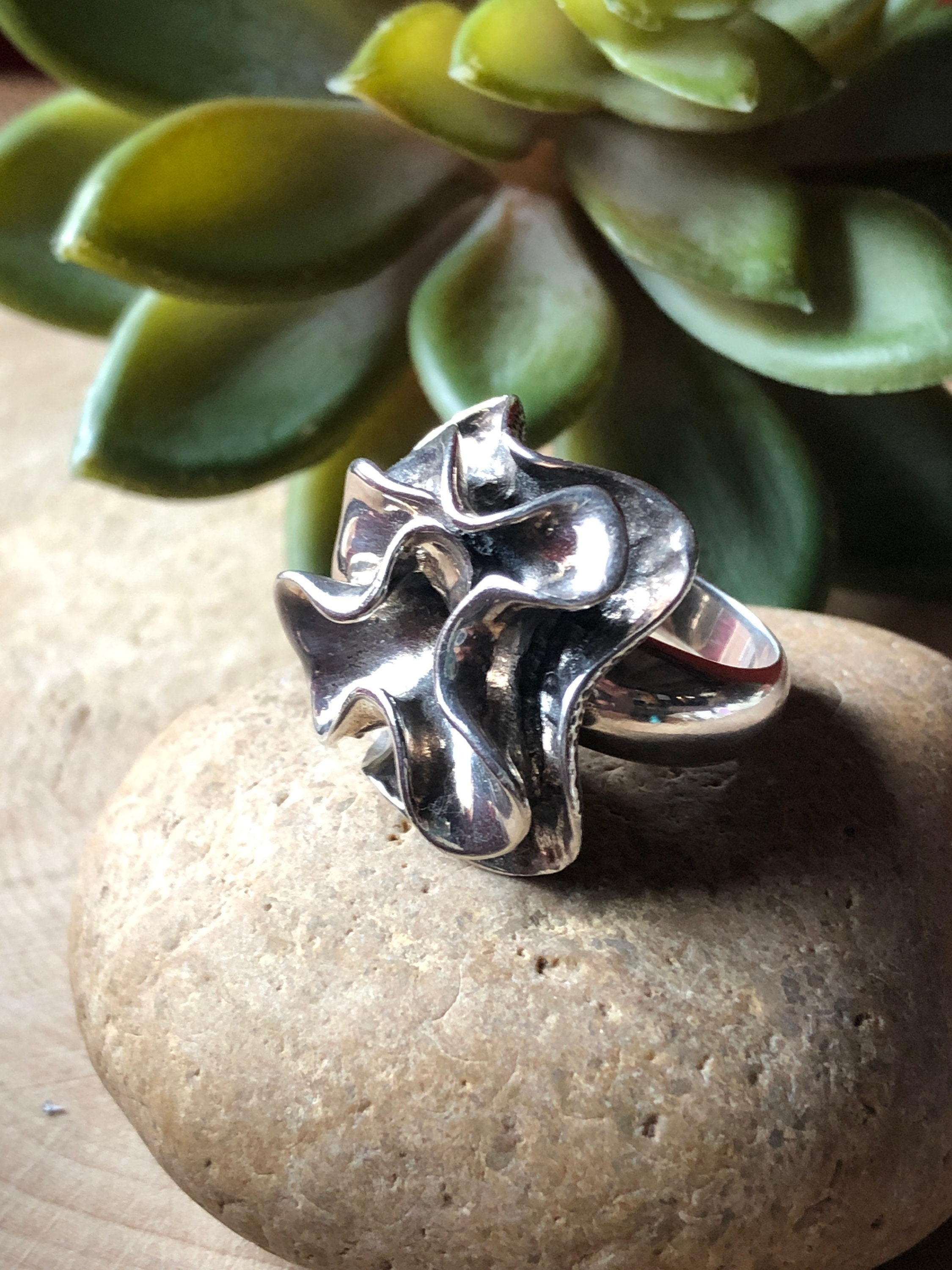SILPADA Jewelry Retired Sterling Silver Flower Ring - Etsy