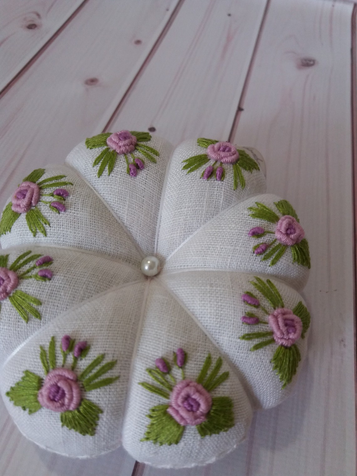 Pincushion Brazilian Embroidery Pin Keeper Pincushion Vintage - Etsy