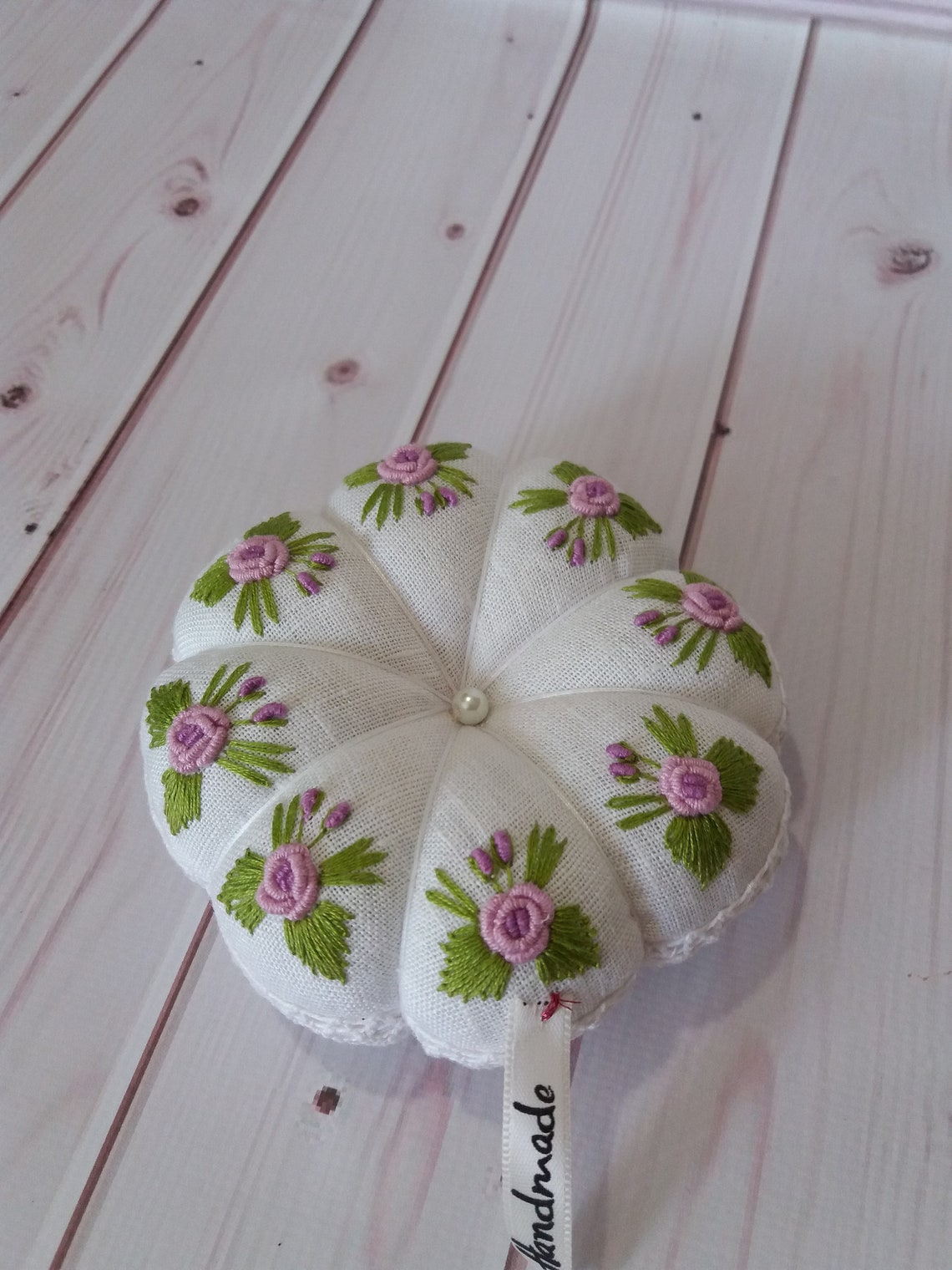 Pincushion Brazilian Embroidery Pin Keeper Pincushion Vintage - Etsy
