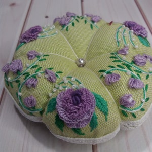 Handmade Needle Holder Roses and Bells,sewing Organizer,vintage Style ...