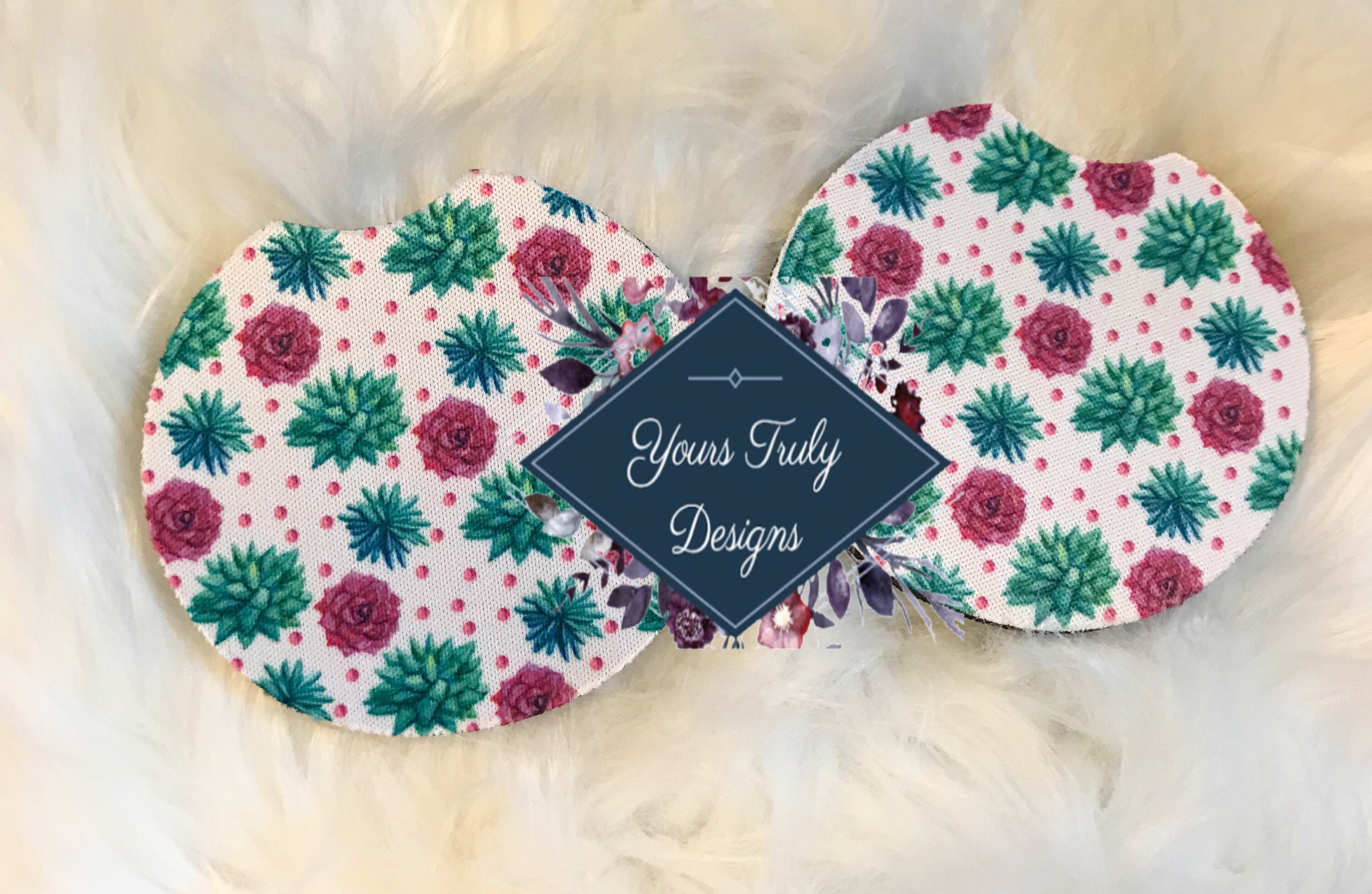 Neoprene Car Coasters SET OF 2 | Etsy