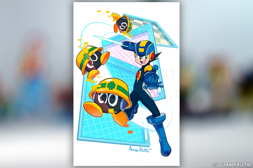 Battle Network 20th Anniversary Print - Etsy
