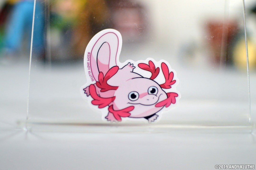 Axolotl 2 Vinyl Sticker - Etsy