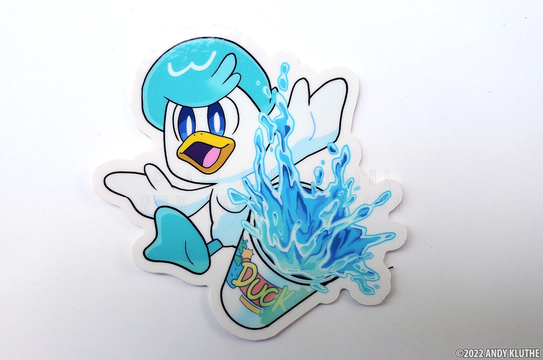 Quaxly & Drink - Gen 9 Starters, 3" Stickers - Etsy