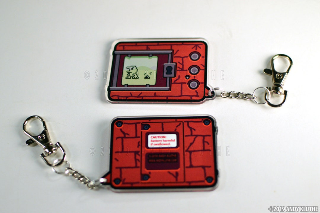 Digital Monster Virtual Pet - 2.5" Acrylic Charm - Etsy