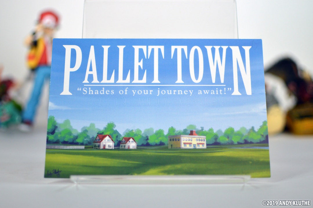 Pallet Town Postcard - Etsy