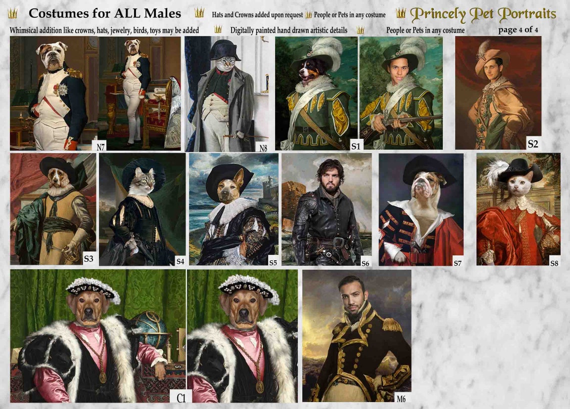 Custom Male Musketeer Pet Portrait Historical Portrait - Etsy