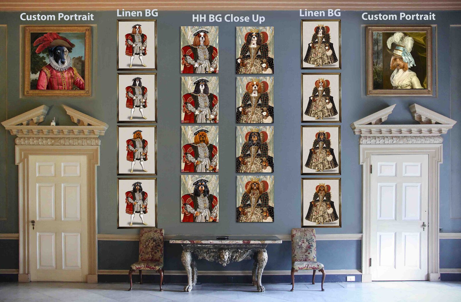 Cavalier King Charles Spaniel Ruby Red Tudor Queen Elizabeth | Etsy