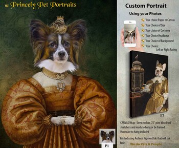 PrincelyPetPortraits - Etsy