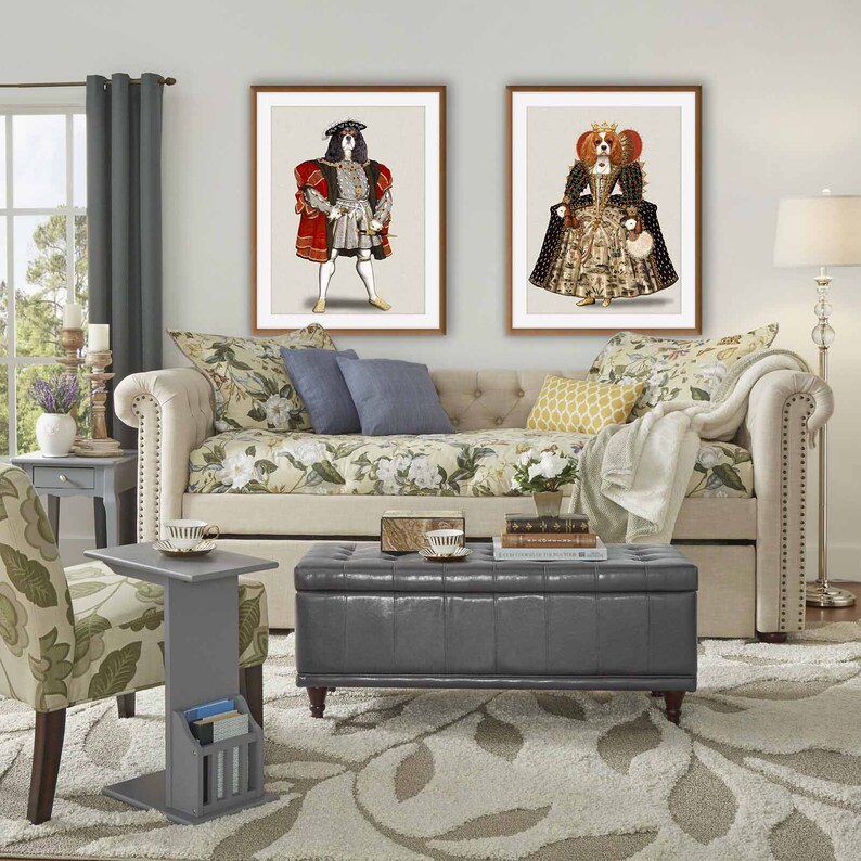 Cavalier King Charles Spaniel Ruby Red Tudor King Henry VIII | Etsy