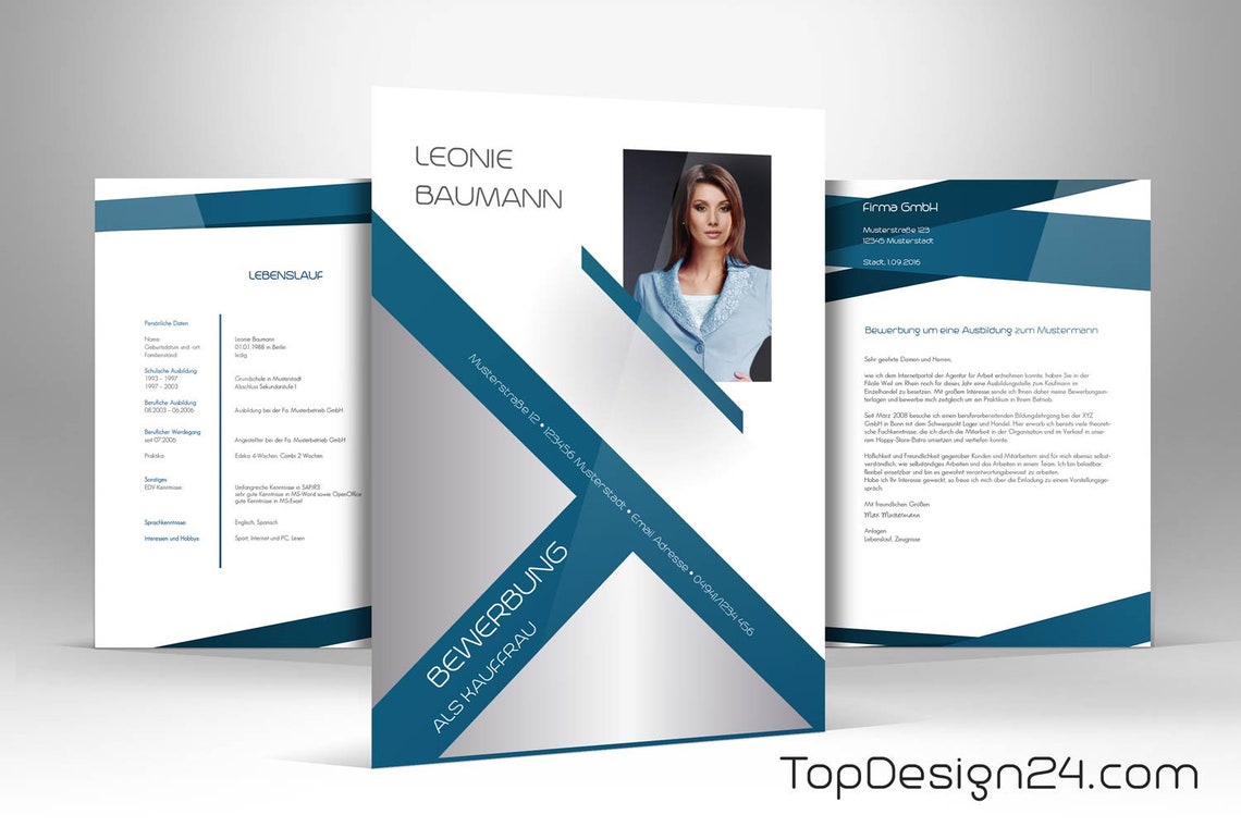 Design Vorlage Für Bewerbung - Etsy