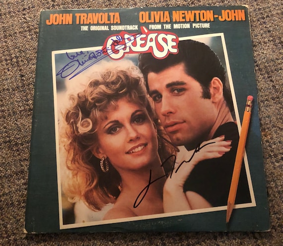 GREASE John Travolta & Olivia Newton John Autographed SIGNED - Etsy