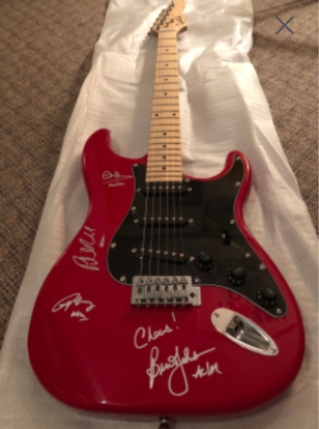 Acdc Rare Autographed Signed Full Size Guitar Etsy