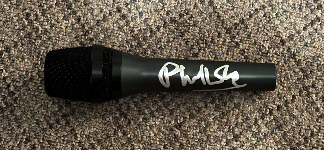 PHIL COLLINS Genesis Signed AUTOGRAPHED Full Size Microphone - Etsy