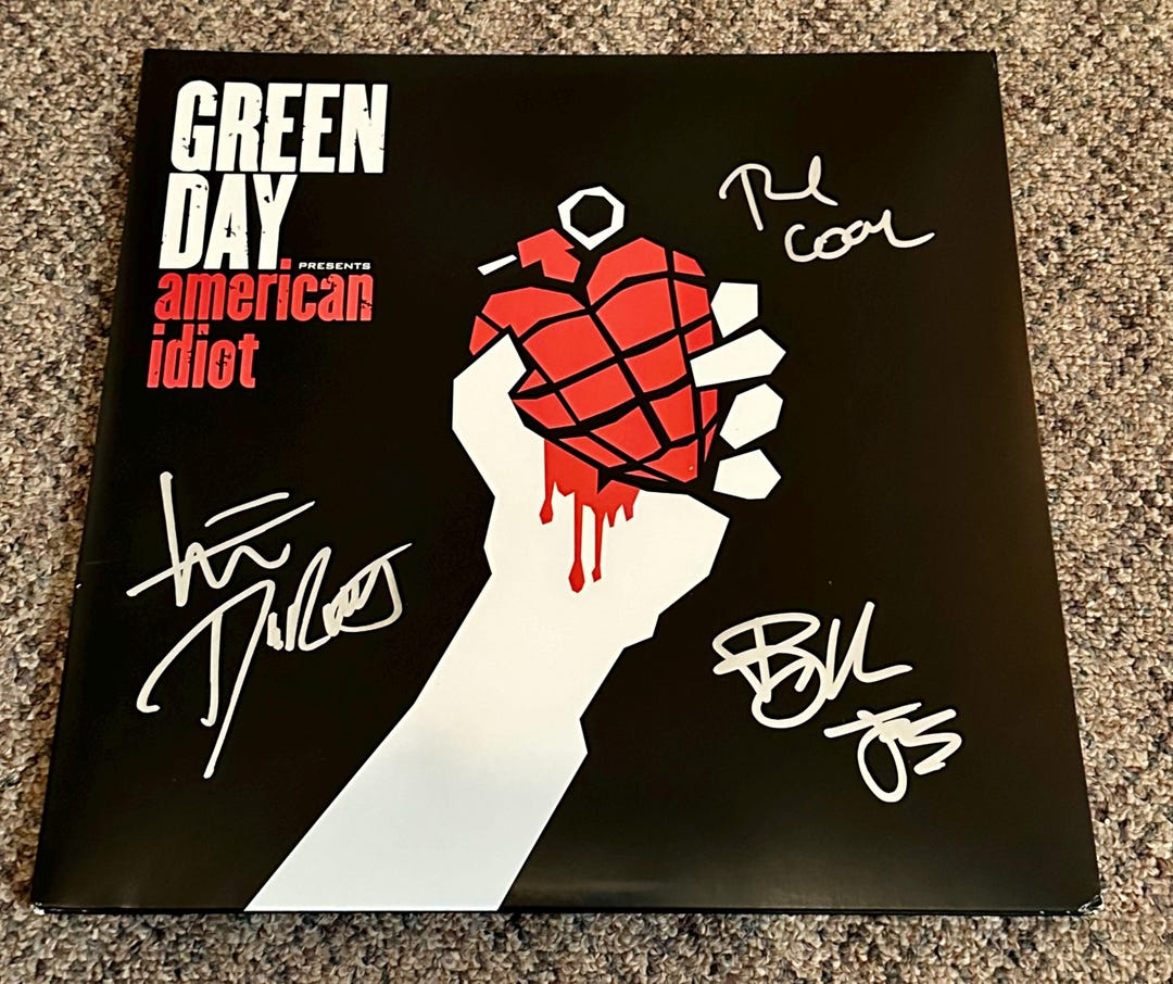 GREEN DAY Signed AUTOGRAPHED 1 Record Album Vinyl - Etsy