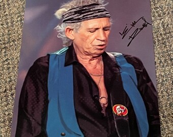KEITH RICHARDS the Rolling Stones Autographed Signed Full Size - Etsy