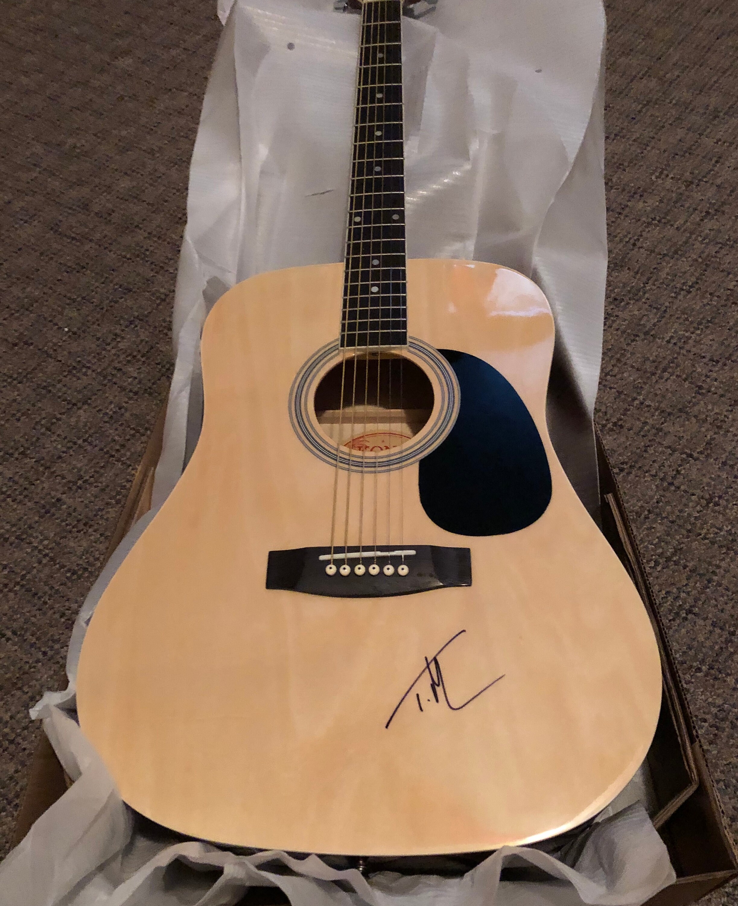 TIM Mcgraw Autographed Signed Full Size GUITAR - Etsy